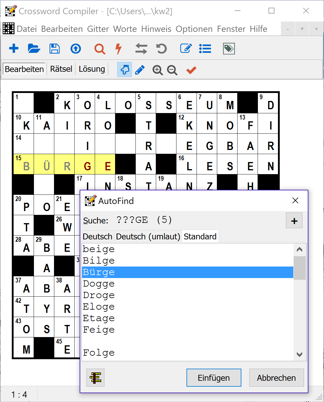 Crossword Compiler: Features