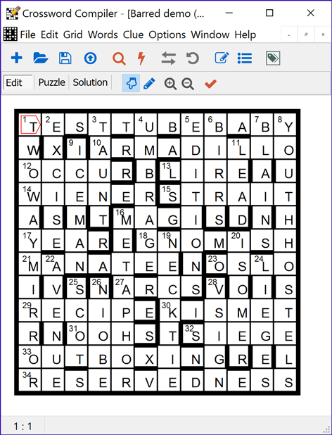 Crossword Compiler: Features