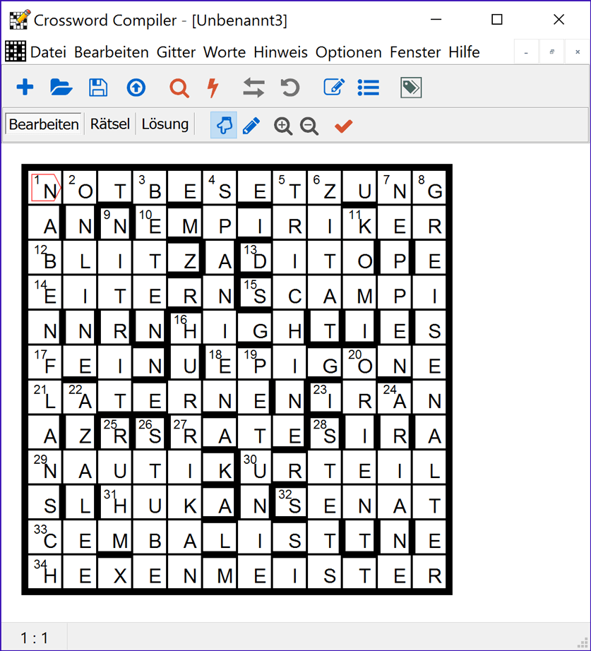 Crossword Compiler: Features