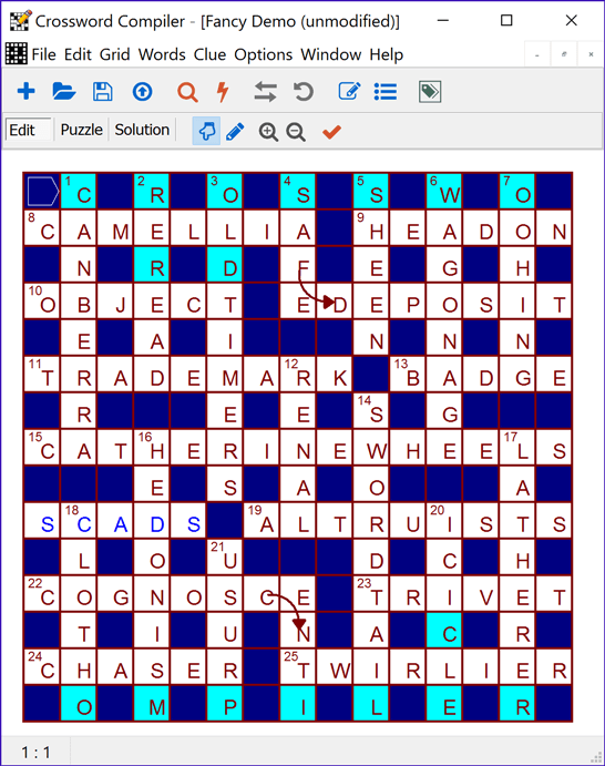 Crossword Compiler: Features