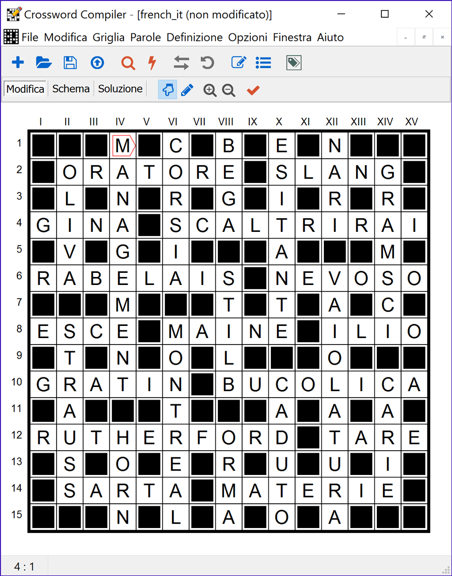 Crossword Compiler: Funzionalità