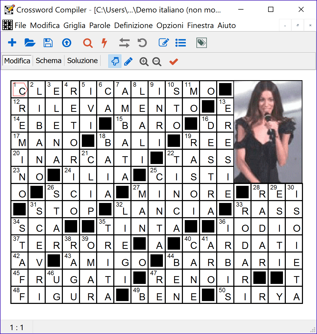 Crossword Compiler: Funzionalità