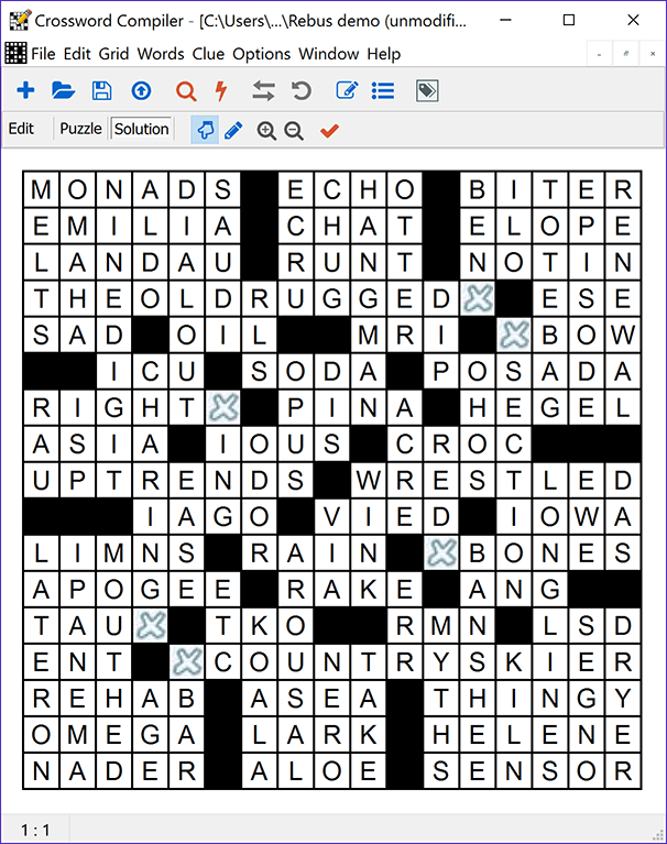 Crossword Compiler: Features