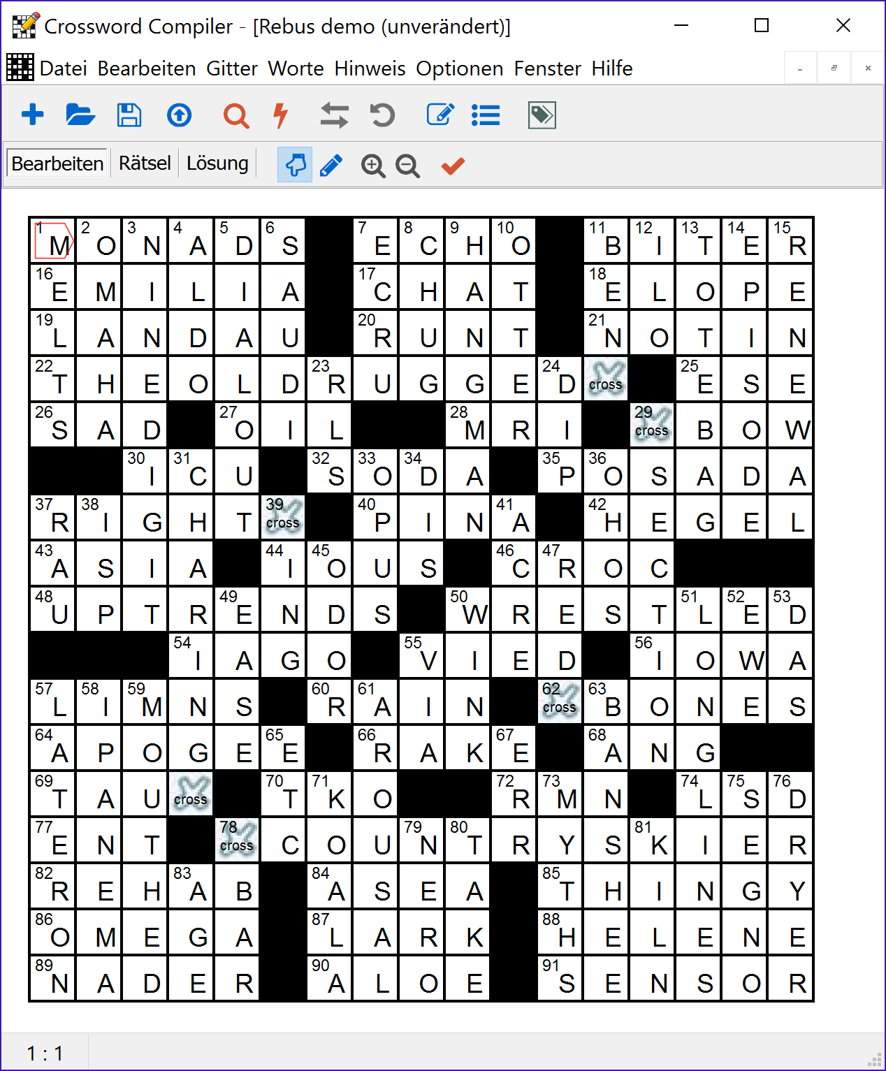 Crossword Compiler: Features
