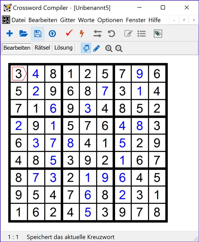 Crossword Compiler: Höhepunkte