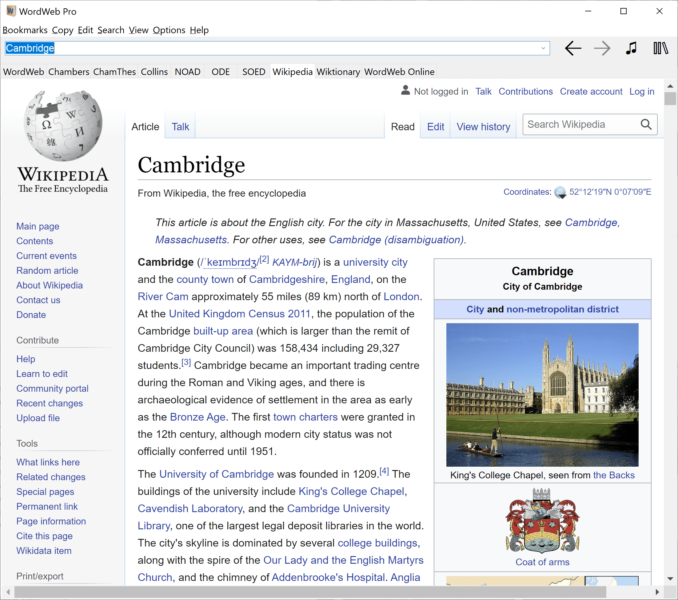 Crossword Compiler: WordWeb Pro